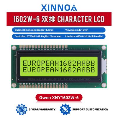 China European 1602W-6 1602 LCD Module 80x36x11.2mm COB Display AIP31066L for sale
