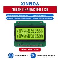 China European Yellow Green Film 1604B Character Dot Matrix Screen Multi Language LCD Module for sale