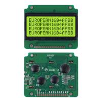 China European Yellow Green Film 1604B Character Dot Matrix Screen Multi Language LCD Module for sale