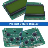 China European Yellow Green Film 1604B Character Dot Matrix Screen Multi Language LCD Module for sale