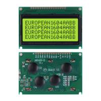 China European 1604B-2 16x04 Character LCD Module COB Yellow Green Display 72x48x9.9mm for sale