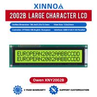 China European 2002B COB Character LCD Display Module 186.4x43.25mm ST7066U Controller for sale