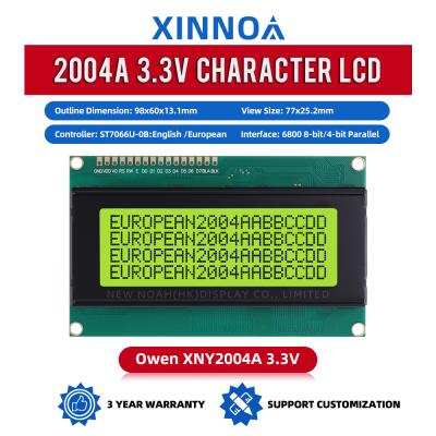 China European 2004A 3.3V LCD Display Module 20x4 Characters ST7066U Controller COB 98x60mm for sale