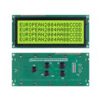 China European Yellow Green 2004C-3 Dot Matrix LCD Module ST7066U 20x4 Large Character Display 146x62.5mm for sale