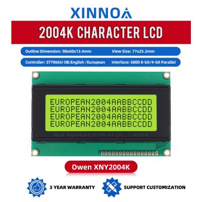 China European 2004K 20x4 COB LCD Module 98x60x13.4mm Yellow Green Display for sale