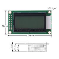 China Gray Film 0802B Character LCD Module 0208 LCD 16 PIN ST7066 LCD Portable Display Module for sale