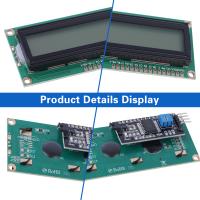 China 1602A IIC Adapter Board 16x2 LCD Display Module ST7066 Controller 80x36mm for sale