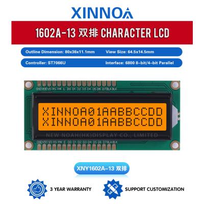 China Gray Film 1602A-13 Character LCD Module 16x2 COB Display 80x36mm ST7066U for sale