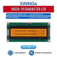 China 1602A-19 Character LCD Module 16x2 Display 80x36x11.1mm COB 6 Pin Backlit LCD Screen for sale