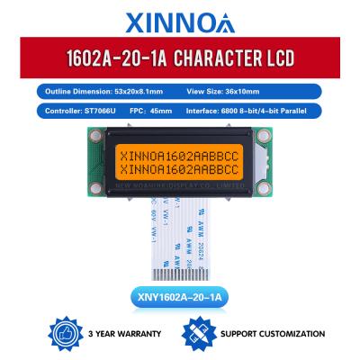 China 1602A-20-1A 16x2 Character LCD Display Module 53x20x8.1mm ST7066U Controller COB for sale