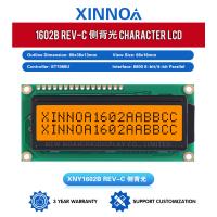 China 1602B REV.C Side Backlight LCD Module 80x36mm ST7066U Controller 16x02 Character Display for sale