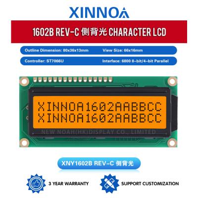 China 1602B REV.C Side Backlight LCD Module 80x36mm ST7066U Controller 16x02 Character Display for sale