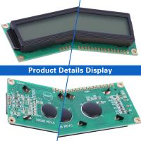 China 1602B REV.C Side Backlight LCD Module 80x36mm ST7066U Controller 16x02 Character Display for sale