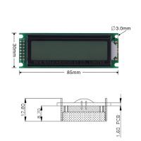 China Gray Film 1602B1 Character LCD Module Display Screen 02*16 ST7066U Double Row Interface Module for sale