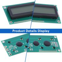 China Gray Film 1602C2 Character LCD Module Display Screen 02*16 LCD Controller ST7066U Support Scheme Development for sale