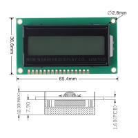 China 1602Q I2C LCD Display Module 16x2 ST7066U Controller with Built-In LED Backlight for Arduino for sale