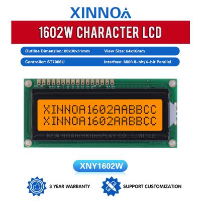 China 16x2 Character LCD Module 1602W 80x30mm ST7066U Controller COB Display for sale