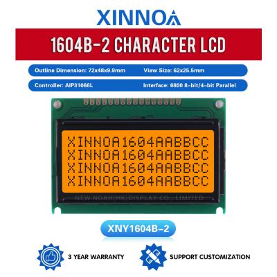 China 1604B-2 16x04 Character LCD Screen 72x48mm COB Display Module ST7066U Industrial for sale