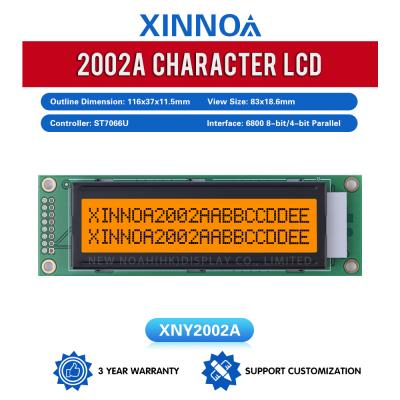 China Gray Film 2002A Character LCD Module Display Screen 02X20 LCD ST7066U Double Row Interface Module for sale