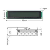 China Gray Film 2002K-2 LCD Display Module 2X20 Optional ST7066U Font Screen Character LCD Display for sale