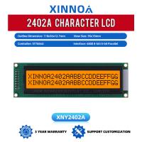 China 2402A 2x24 COB LCD Module 118x36mm ST7066U Controller Customizable Gray Film for sale