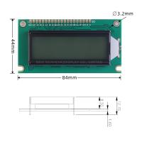 China Owen 12232B COB LCD Display Module 122x32 High Brightness Industrial Screen 84x44mm for sale