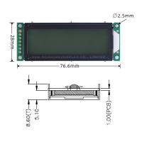 China Grey Film 12232C-1 Serial Port LCD Display Screen LCD Module With Backlight LCM Display Module SPI 7PIN Interface for sale