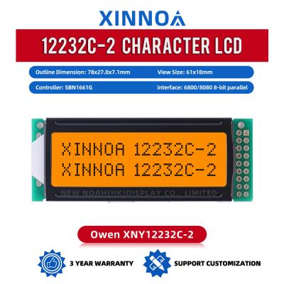 China Owen 12232C-2 122x32 COB Monochrome LCD Character Display Module SBN1661G 78x27.8mm for sale