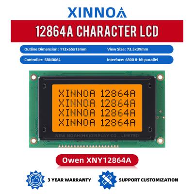 China Owen 12864A 128x64 COB LCD Module 113x65x13mm Grey Film Display with Backlight SBN0064 5V 20PIN for sale