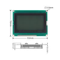 China Owen 12864A-A 128x64 COB Graphic LCD Display Module with Array Backlight SBN0064 Controller -30 to +70 for sale