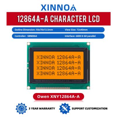 China Grey Film 12864A-A Working Temperature LCB Graphic STN LCD Display Module SBN0064 Controller for sale