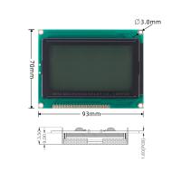 China Grey Film 12864A-A Working Temperature LCB Graphic STN LCD Display Module SBN0064 Controller for sale