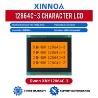 China Owen 12864C-3 128x64 COB LCD Module 78x70mm SBN0064 Controller 20PIN Parallel Port for sale