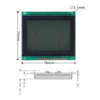 China Owen 12864C-5 128x64 COB LCD Display Module 78x70mm SBN0064 18PIN Parallel for sale