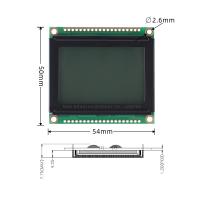 China Grey Film 12864I Text Display LCD Controller SBN0064 Structure 54*50MM for sale