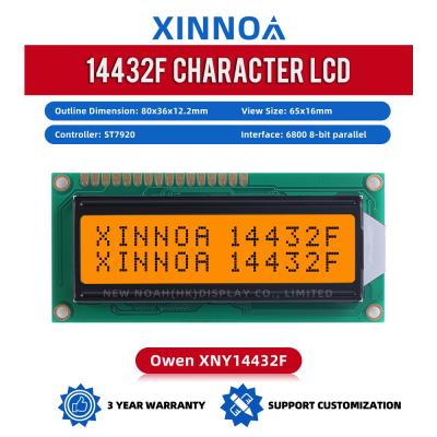 China Grey Film 14432F Supports 3.3V And 5V Optional Parallel Graphic LCD Module Display Screen for sale
