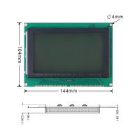 China Owen 240128Y 144x104x12mm COB LCD Module with UCI6963C Controller 240x128 Resolution for sale