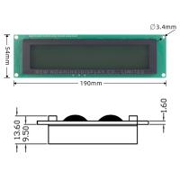 China Industrial 32064A LCD Display Module 190x54x13.6mm KS0108 Controller 5V COB for sale