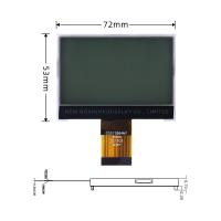 China 12864 COG Graphic LCD Module ST7567A 3.3V Serial Port 72x53mm Grey Film Display for sale