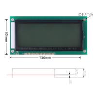 China Grey Film Graphic LCD Display Module 19264A 192x64 COB 130x65x12.4mm for sale