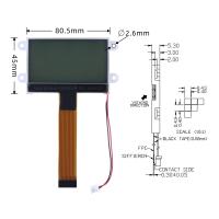 China Owen TG12864M1-04WAO 128x64 COB LCD Display Module 80.5x45x5.3mm NT7538 Controller for sale