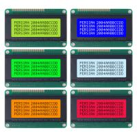 China Persian Blue Film White Letters 2004D Font Screen ST7066U Single Row Interface Module for sale