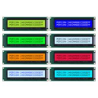China Persian Blue Film White Letters 2402A LCD Screen Display Supports Character Module for sale