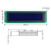 China Persian 4004A5 40x4 Character LCD Module COB ST7066U 190x54mm Parallel Port for sale