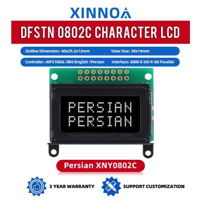 China Persian 0802C 8x2 Character LCD Display Module ST7066U Controller 40x29.2mm for sale