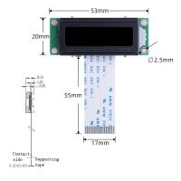 China Persian 1602A-20-2A 16x02 COB LCD Display Module 53x20x8.1mm Industrial Grade for sale