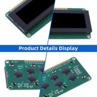 China Persian 2004D 20x4 Character LCD Module COB ST7066U 77x47x11mm Black Film Display for sale