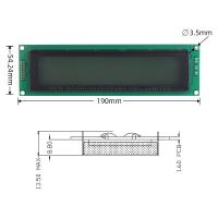 China Persian 4004A2 40x4 Character LCD Module ST7066U Controller 190x54.24mm COB for sale