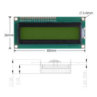 China Persian Yellow Green Film 1602A Monochrome Screen Multilingual Module for sale