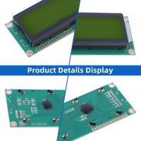 China Persian 1602B 3.6 Inch Yellow Green Film COB LCD Display 122x43.69mm 16x2 Character for sale
